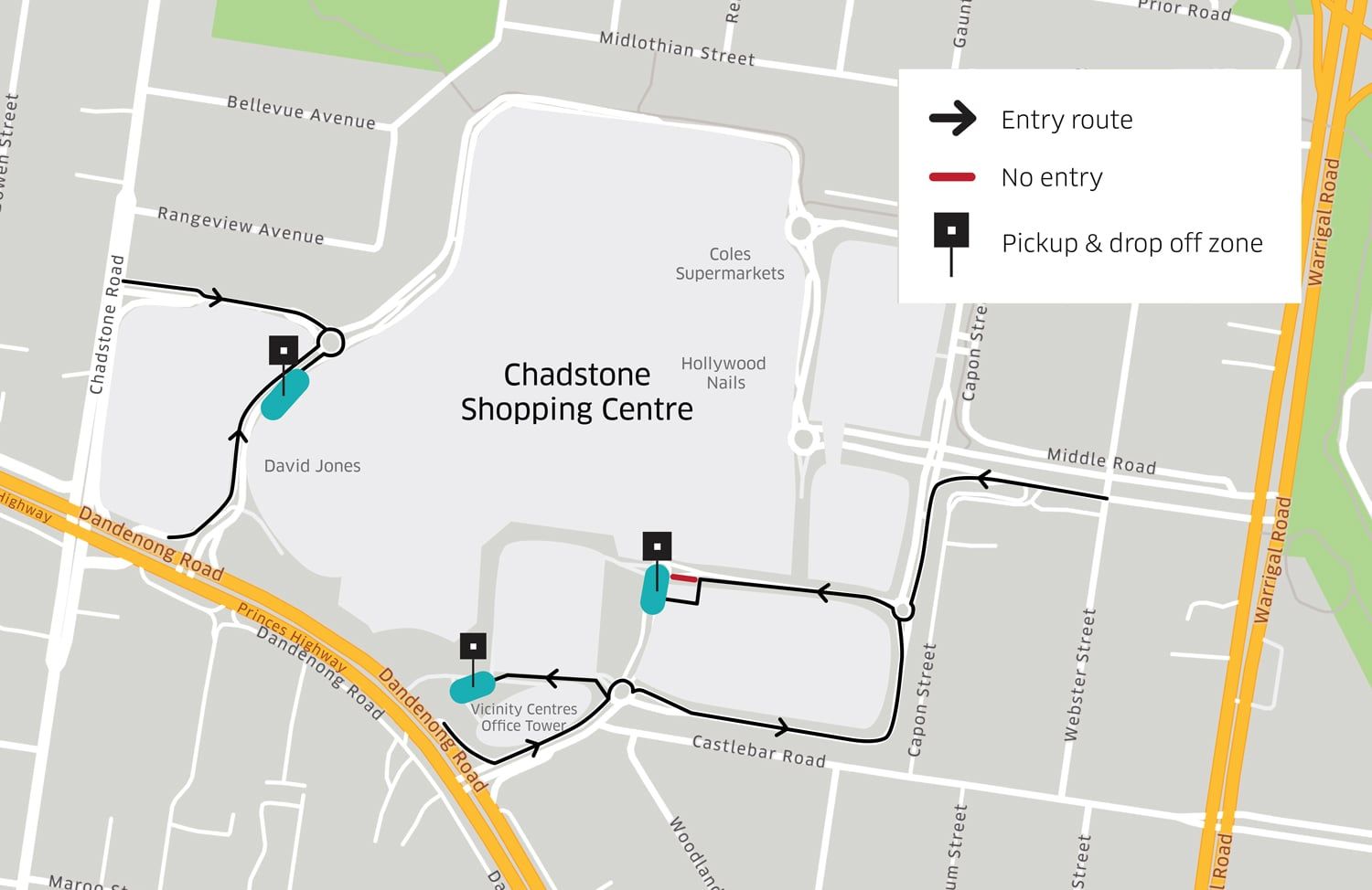 New Pickup & Drop Off locations at Chadstone Shopping Centre | Uber Blog