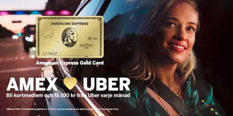 Samarbete med American Express Gold | Uber Blog