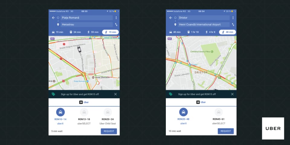 Comandă un Uber direct din Google Maps | Uber Blog